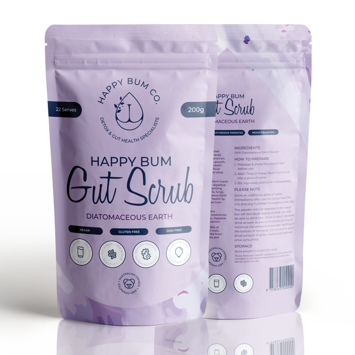 Happy Bum Gut Scrub – Plum Organics Papamoa