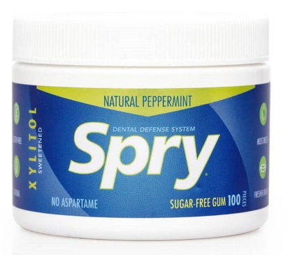 Spry Peppermint gum 100 Pieces – Plum Organics Papamoa
