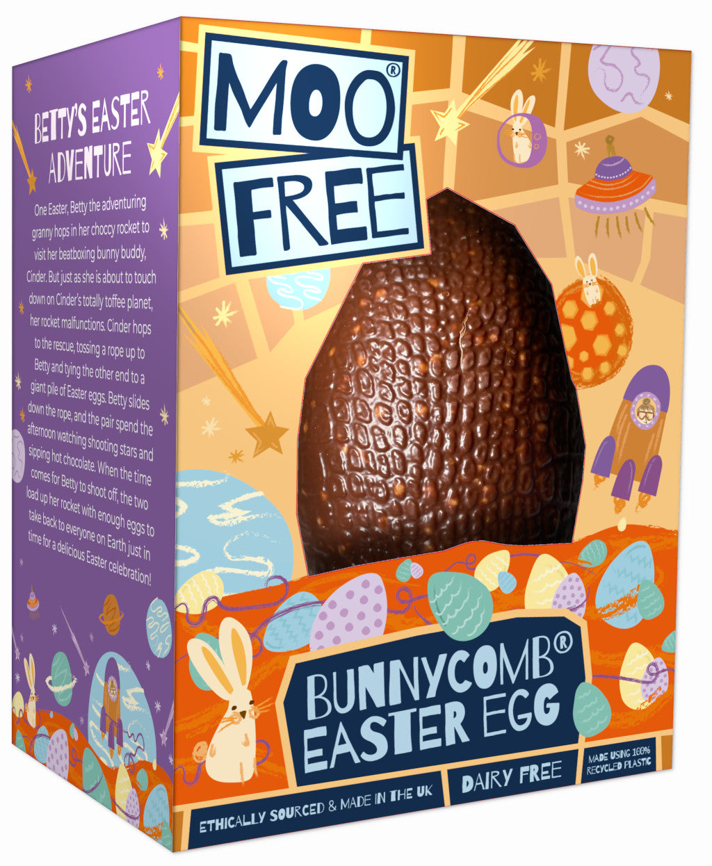 Moo Free Easter Egg Bunnycomb 85g – Plum Organics Papamoa