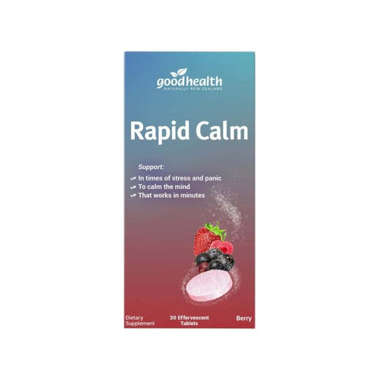 Rapid Calm 30 Effervescent Tablets Berry – Plum Organics Papamoa