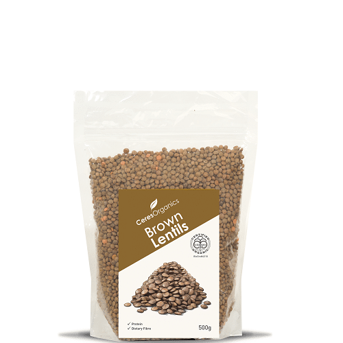 Lentils Brown 500G – Plum Organics Papamoa