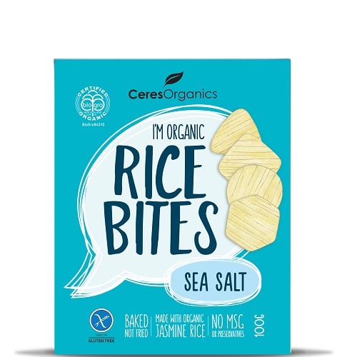 Bio Rice Bites Sea Salt 100G (BB 23/10/25) – Plum Organics Papamoa