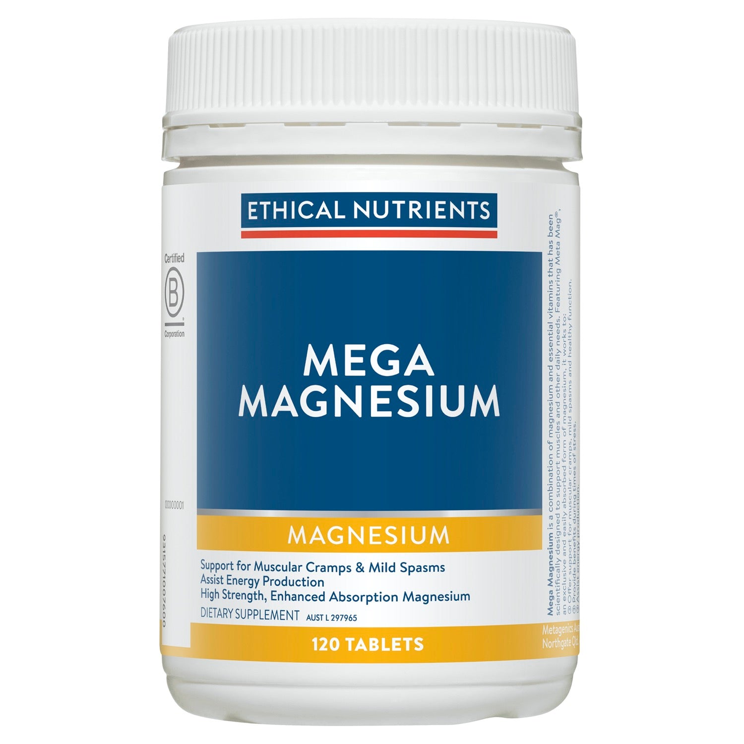 Magnesium Mega 120 Tabs – Plum Organics Papamoa